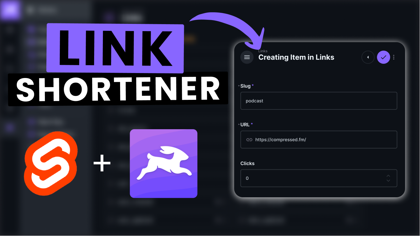 Create a Link Shortener App with SvelteKit, TypeScript, and Directus.io